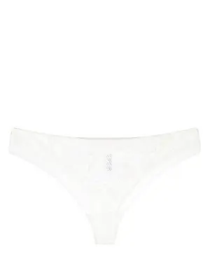 ERES Voile Tanga Lace Briefs - White