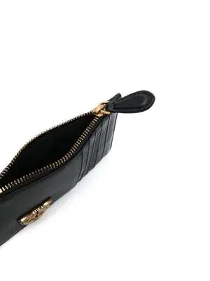 Pinko Logo-detail Leather Cardholder - Black