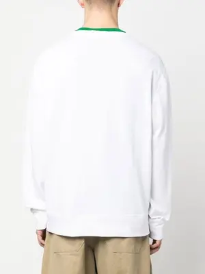 Polo Ralph Lauren Crew Neck Jumper With Polo Pony Motif - White