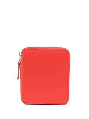Comme Des Garçons Zip-around Leather Wallet - Orange