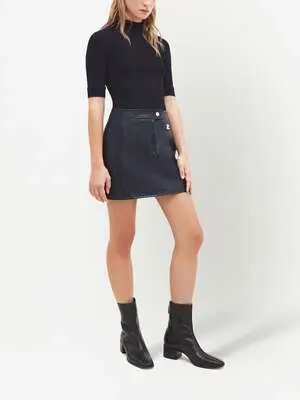 COURREGES Reedition Vinyl Mini Skirt - Blue