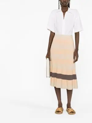 JOSEPH Stripe Animation Knitted Skirt