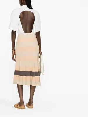 JOSEPH Stripe Animation Knitted Skirt