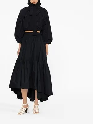 PATOU Asymmetric A-line Skirt