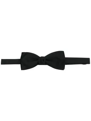 Saint Laurent Silk Bow Tie - Black