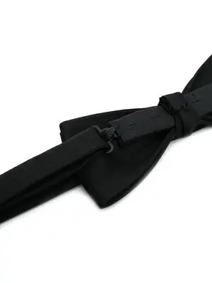 Saint Laurent Silk Bow Tie - Black