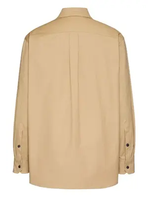 Valentino Garavani Leather-pocket Shirt Jacket