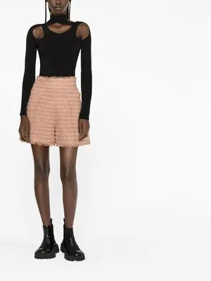 Balmain Tweed Tailored Shorts - Neutrals