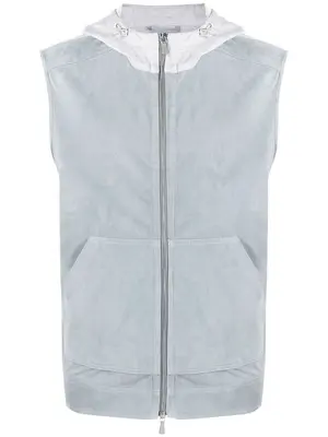 Eleventy Pouch-pocket Hooded Gilet