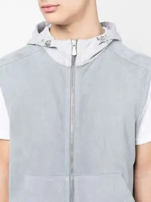 Eleventy Pouch-pocket Hooded Gilet