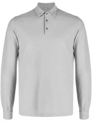 ZANONE Ice Cotton Polo Shirt - Grey