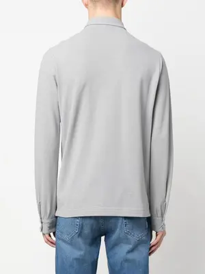 ZANONE Ice Cotton Polo Shirt - Grey