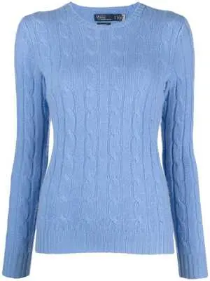 Polo Ralph Lauren Julianna Cable-knit Jumper - Blue