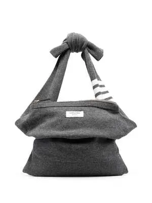 Thom Browne Zip-up Messenger Bag - Grey