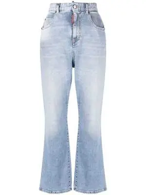 Dsquared2 High-waisted Cropped Flared Jeans