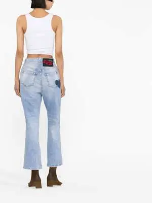 Dsquared2 High-waisted Cropped Flared Jeans