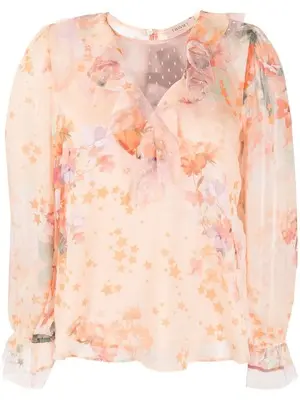 TWINSET TWINSET Ruffled Floral-Print Blouse