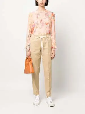 TWINSET Ruffled Floral-print Blouse
