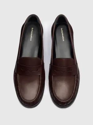 REFORMATION REFORMATION Ani Leather Loafer Brown