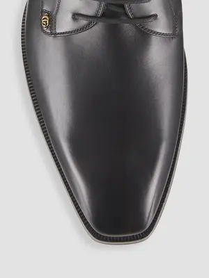 Gucci Leather Logo Oxfords