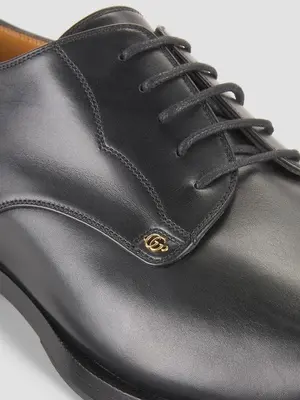 Gucci Leather Logo Oxfords