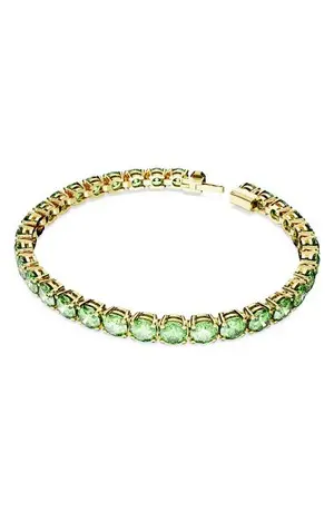 SWAROVSKI Matrix Tennis Bracelet - Green