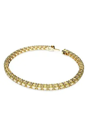 SWAROVSKI Swarovski Matrix Tennis Bracelet Yellow