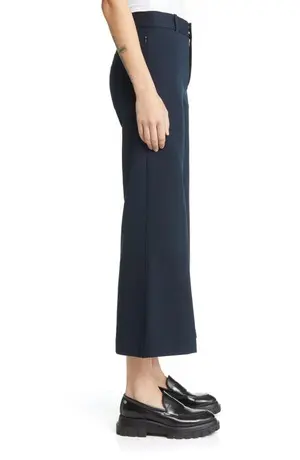 FRAME Le Crop Palazzo Wide Leg Trousers