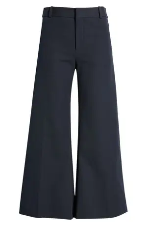 FRAME Le Crop Palazzo Wide Leg Trousers