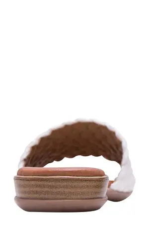 Andre Assous Nahala Slide Sandal - White Fabric