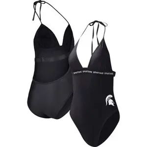 G-III 4HER BY CARL BANKS Michigan State Spartans Full Count One-piece Swimsuit - Black