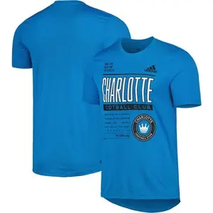 Adidas Charlotte Fc Club Dna Performance T-shirt - Blue