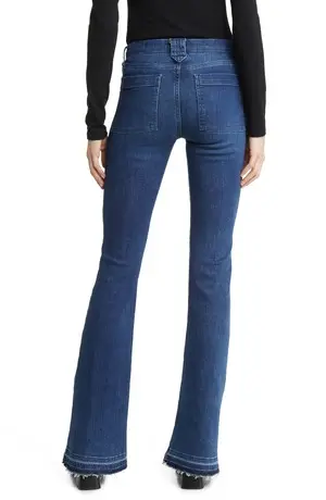 FRAME Trapunto St. Le High Flare Jeans