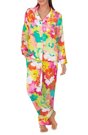 BEDHEAD PAJAMAS X Trina Turk Print Silk Pajamas Popart Floral