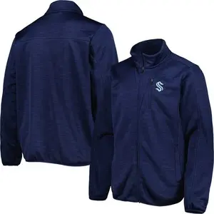 G-III SPORTS BY CARL BANKS Deep Sea Blue Seattle Kraken Closer Transitional Full-zip Jacket - Navy