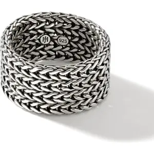 John Hardy John Hardy Rata Chain Wide Ring Silver