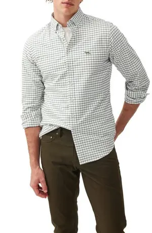 Rodd & Gunn Oxford Valley Check Sports Fit Shirt - Fern