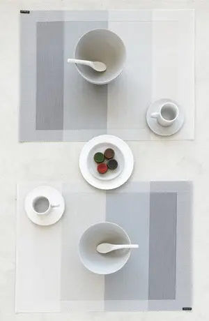 CHILEWICH Color Tempo Placemat - Pearl