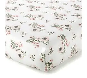 LEVTEX BABY Fiori Floral Crib Fitted Sheet - One-color