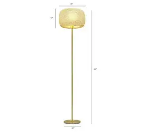 BRIGHTECH Rowan 66' Gold Led Floor Lamp