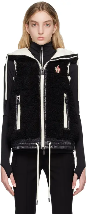 Moncler Moncler Grenoble Black Teddy Down Vest 999 Black