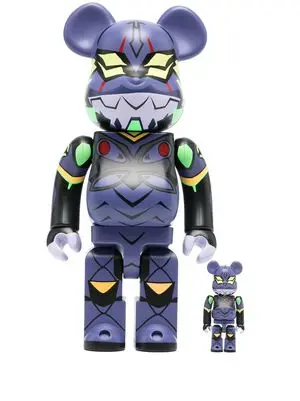 MEDICOM TOY Be@rbrick Evangelion Eva13 100% And 400% Figure Set - Purple