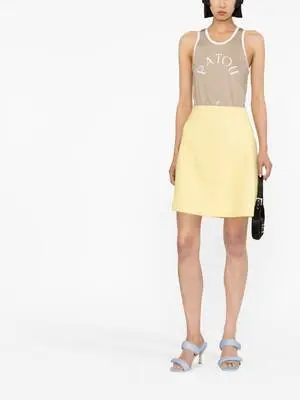 PATOU Logo-print Tank Top - Brown