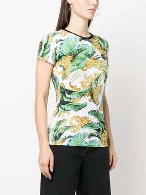 PLEIN SPORT Floral Logo-print T-shirt