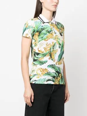PLEIN SPORT Floral-print Polo Shirt