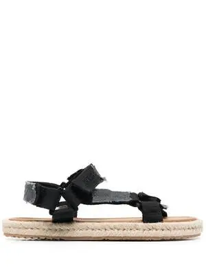MAISON MARGIELA Patchwork Hiking Sandals - Black