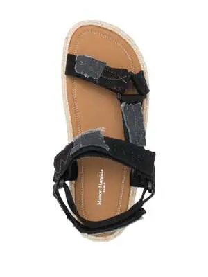 MAISON MARGIELA Patchwork Hiking Sandals - Black
