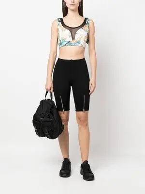 PLEIN SPORT Floral-print Sport Bra
