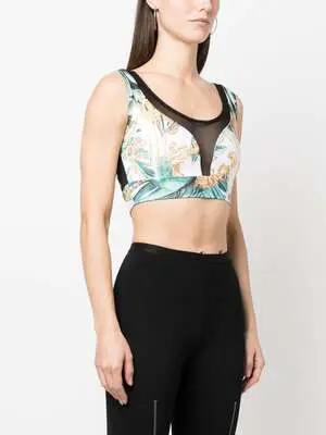 PLEIN SPORT Floral-print Sport Bra