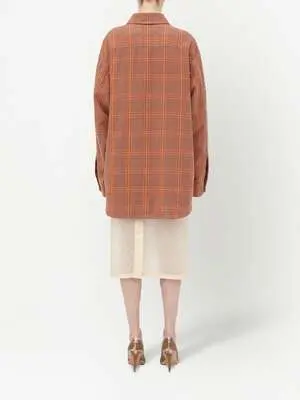 MAISON MARGIELA Checked Cotton Shirt - Orange